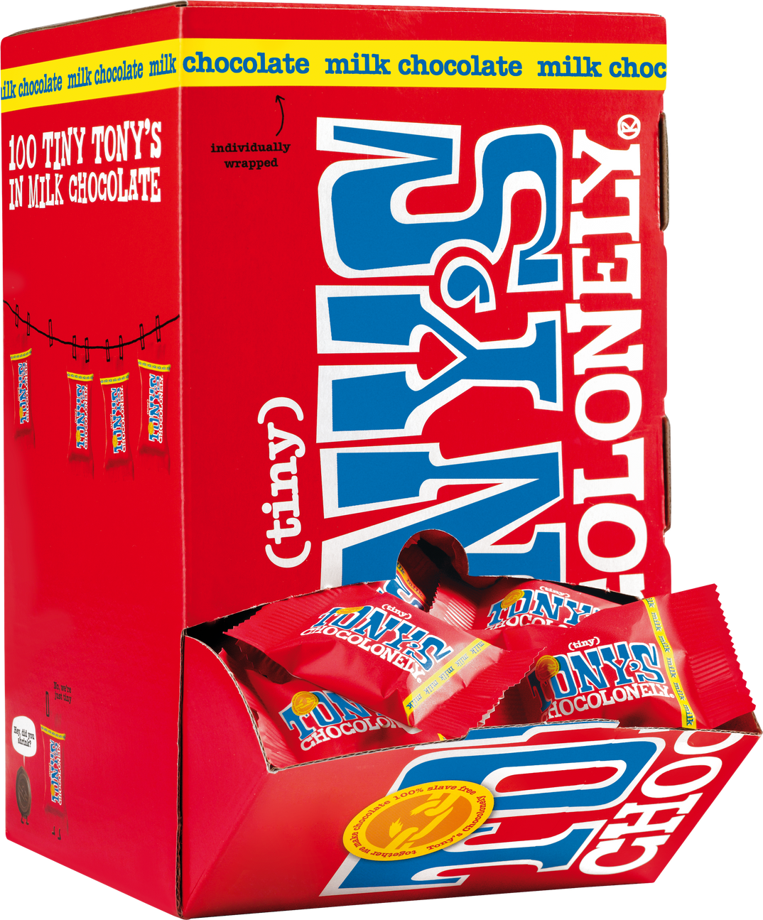 Tiny Tony’s milk chocolate 32% dispenser – Tony’s Chocolonely UK