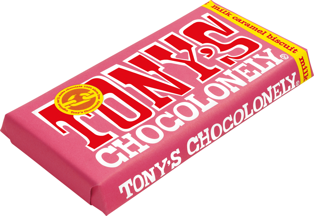 milk caramel biscuit 32% – Tony’s Chocolonely United Kingdom