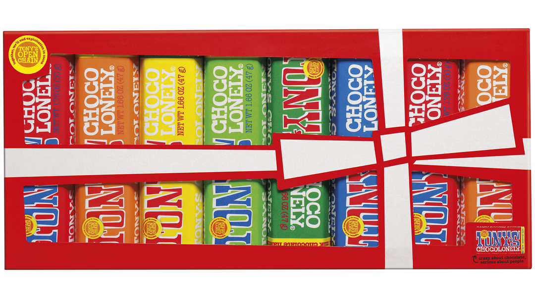 Small chocolate gift set – 8 bars – Tony’s Chocolonely UK
